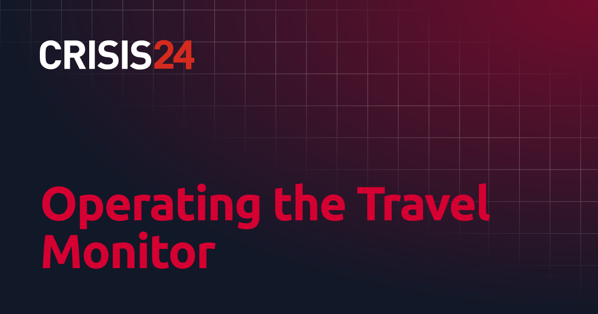 Operating the Travel Monitor | X-ASSIST Manager